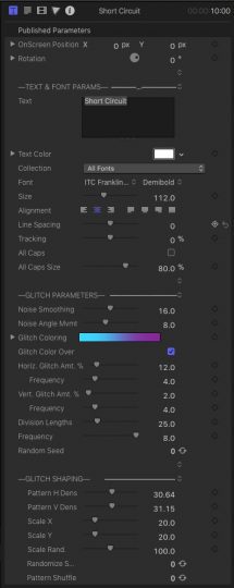 Short Circuit User Guide — FCPXTemplates