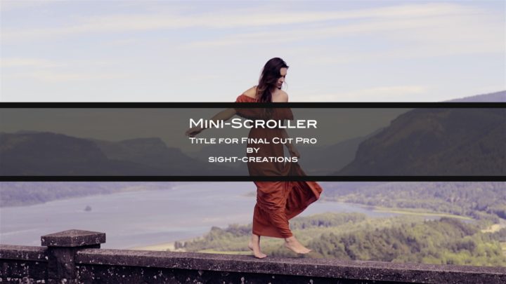 Mini-Scroller Title Title for FCPX — FCPXTemplates.com | Final Cut Pro ...