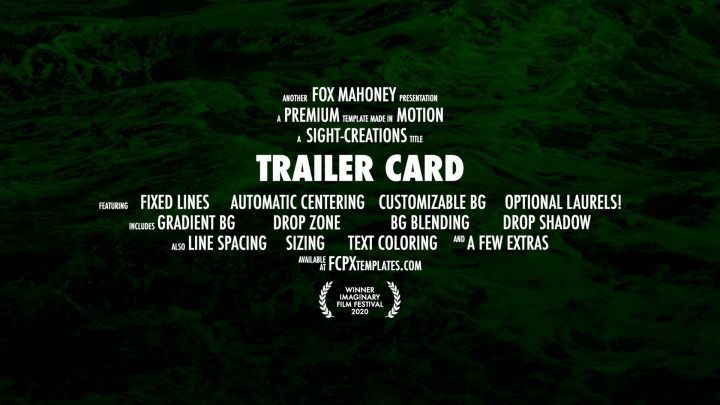 Trailer Card — As Easy as it Gets — FCPXTemplates