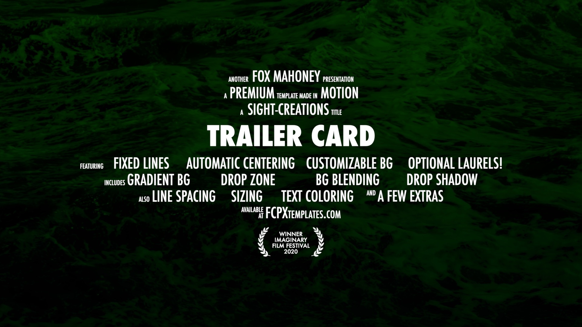 Trailer Card As Easy As It Gets FCPXTemplates