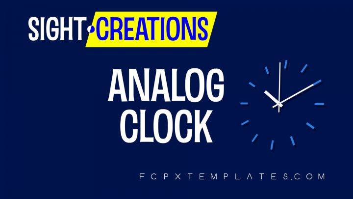 Analog Clock — Flexible and easy to use — FCPXTemplates
