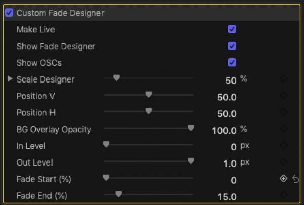 Custom Fade Designer — Build your own special purpose fades