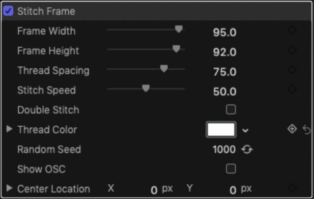 Stitch Frame — Sew it on